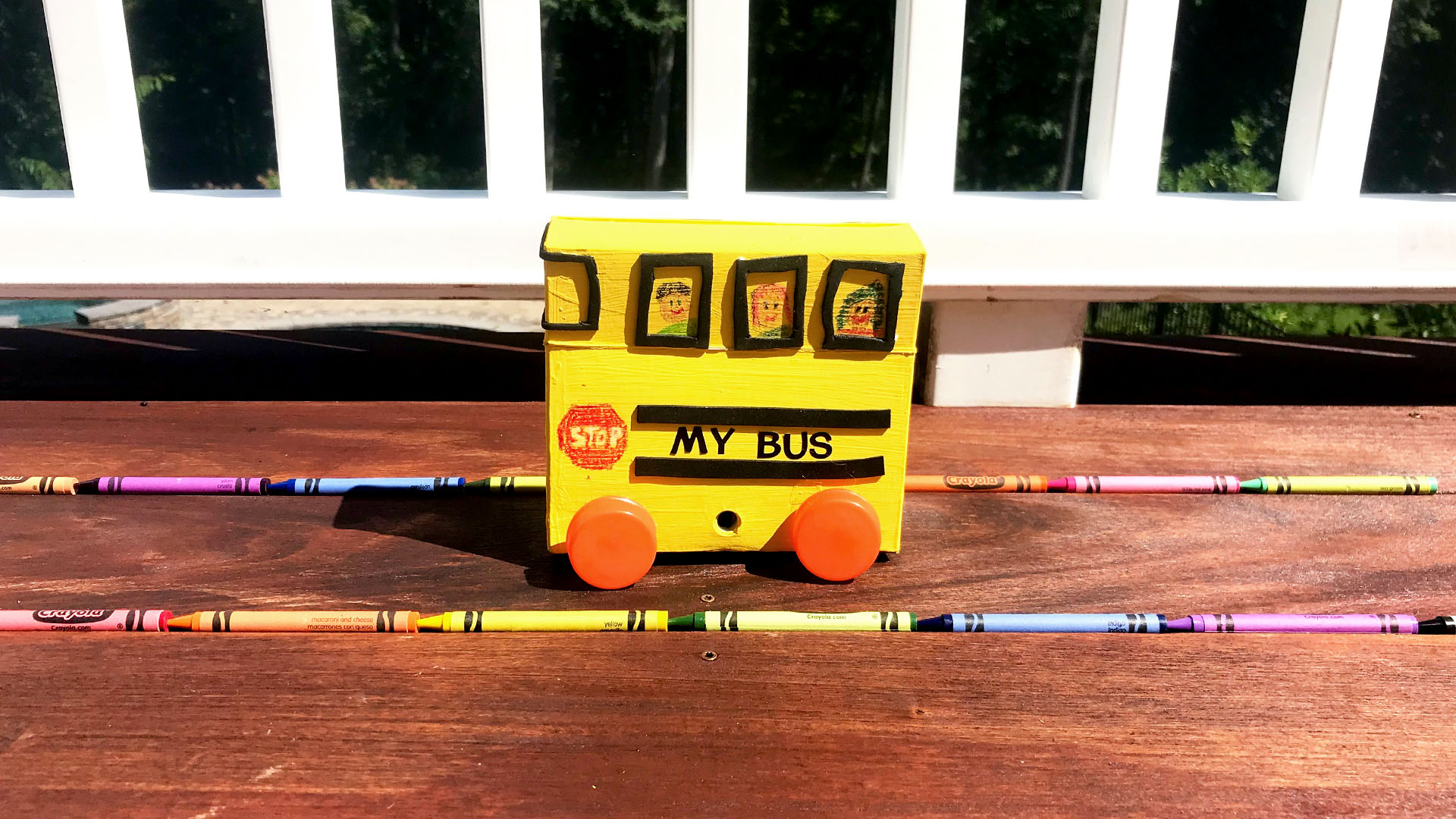 Make A Crayon Box School Bus | All The Wonders